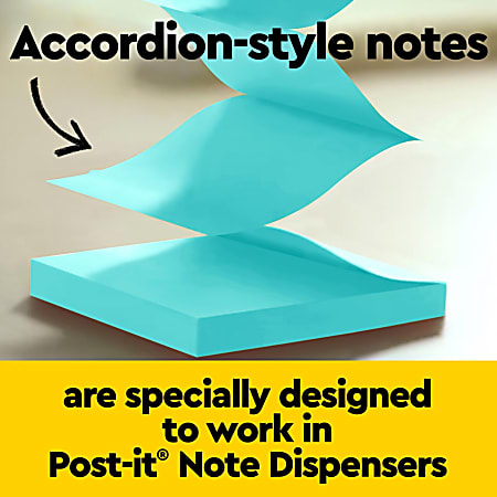 Post it Note Dispenser 3 in x 3 in 1 Dispenser 1 Pad 45 SheetsPad Black ...