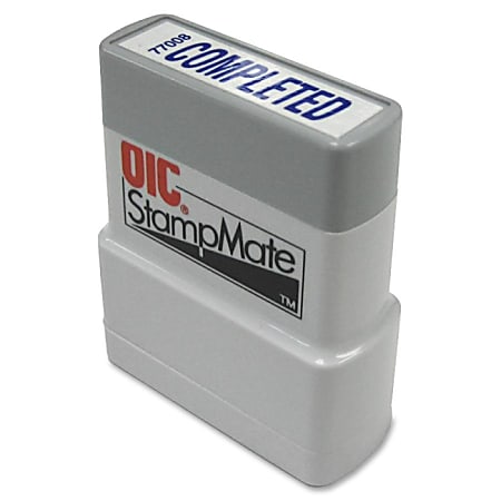 OIC Self inking Stamp Message Stamp COMPLETED 1.50 Impression Width x 0 ...