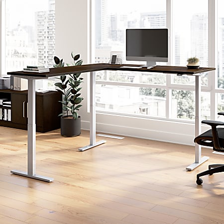 Bush Business Furniture Move 60 Series 72 W Height Adjustable L Shaped ...