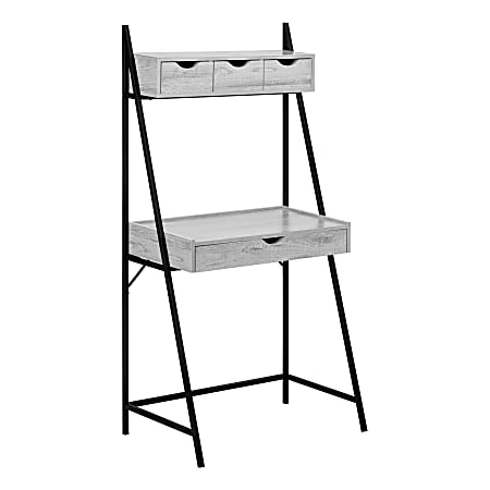 Monarch Specialties Junior 32 W Ladder Style Computer Desk With 2 ...