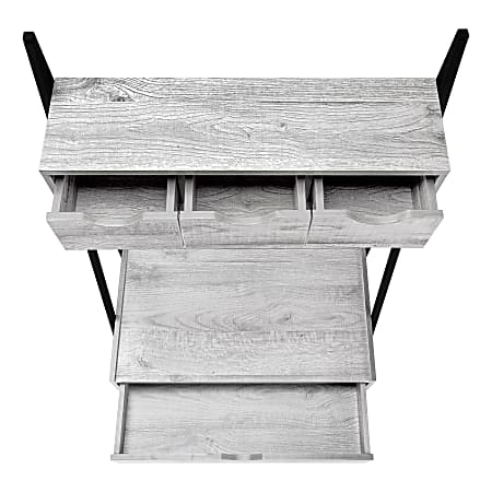 Monarch Specialties Junior 32 W Ladder Style Computer Desk With 2 ...
