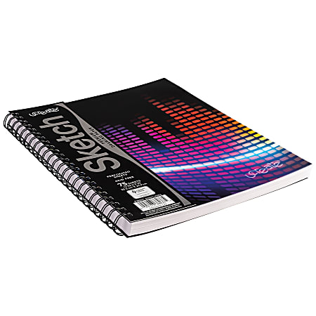 UCreate Fashion Poly Sketch Books 75 Sheets 12 x 9 Unruled Sonic Vibes ...