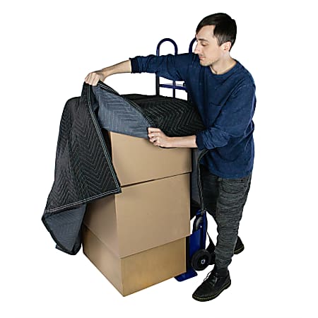 Monster Trucks HD Nonwoven Moving Blanket 72 x 80 Black - Office Depot