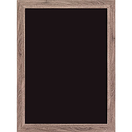 U Brands Magnetic Chalkboard 23 X 17 Brown Rustic Wood Frame - Office Depot