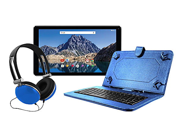 Ematic EGQ236BDBU Tablet Android 8.1 Oreo 16 GB 10.1 1024 x 600 microSD ...