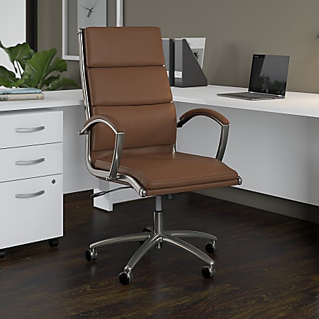 Bush Business Furniture Modelo Bonded Leather High Back Office Chair ...