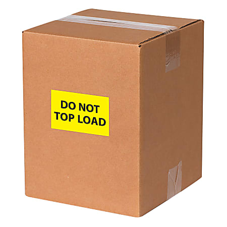 Tape Logic Safety Labels Do Not Top Load Rectangular DL1620 2 x 3 ...