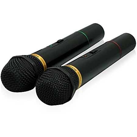 QFX M 336 Wireless Dynamic Microphone RF 100 Hz to 1 kHz - ODP Business ...