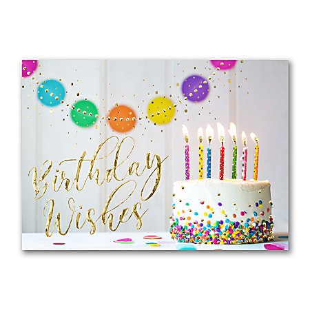 Custom Embellished Birthday Cards 7 78 x 5 58 Party Extravaganza Box Of ...