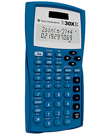 Texas Instruments TI 30X IIS Solar Scientific Calculator Blue - Office ...