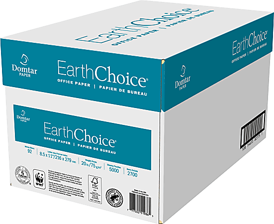 Domtar EarthChoice Office Multi Use Printer Copy Paper 10 Reams White ...