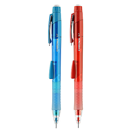 Uni Ball CHROMA Mechanical Pencils Starter Set RedBlue - Office Depot