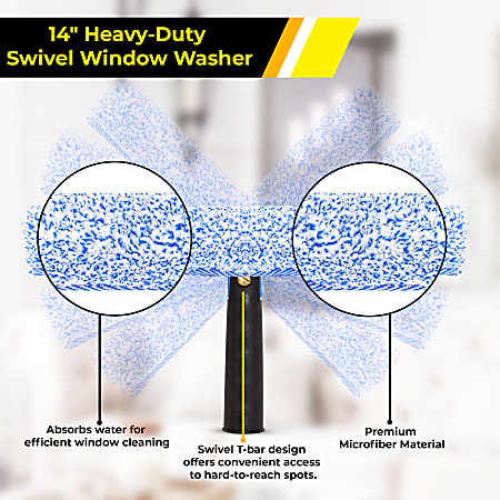Gritt Commercial Heavy Duty Swivel Window Washer 14 Blue Pack Of 2 ...