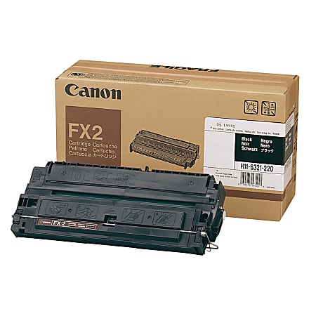Canon FX 2 Black Toner Cartridge 15556A002BA - Office Depot