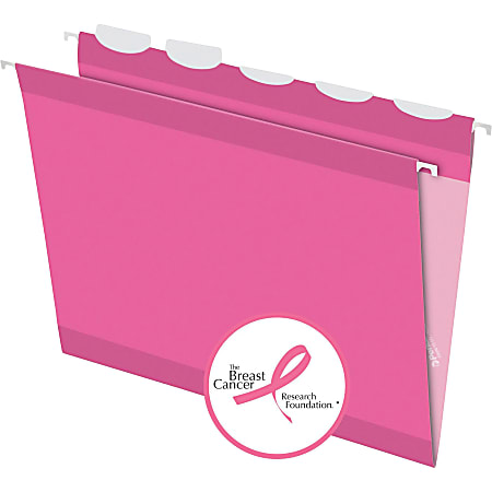Pendaflex Ready Tab Hanging Folders Letter Size Pink Pack Of 20 ...