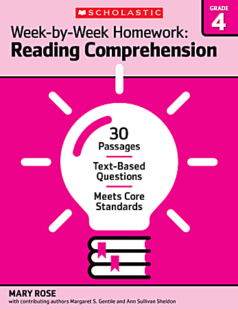 Scholastic Week By Week Homework Reading Comprehension Workbook Grade 4 ...