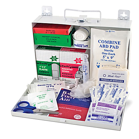 DMI 25 Person Basic First Aid Kit 10 12 H x 7 14 W x 2 12 D White ...
