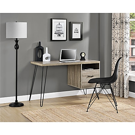 Ameriwood Home Landon 45 W Writing Desk Distressed Gray Oak - Office Depot
