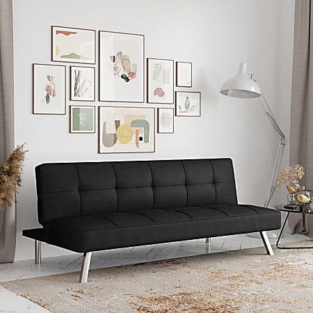 Black convertible sofa store