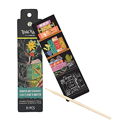 Brea Reese Scratch Art Bookmark Kit Bookish 1 910 x 7 Kit Of 11 Pieces ...