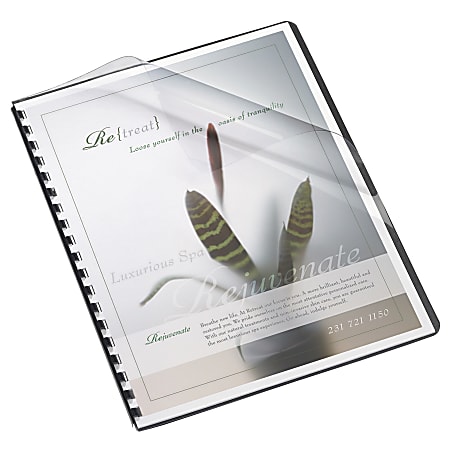 Office Depot Brand Clear Binding Covers 8 34 x 11 14 Box Of 100 ...
