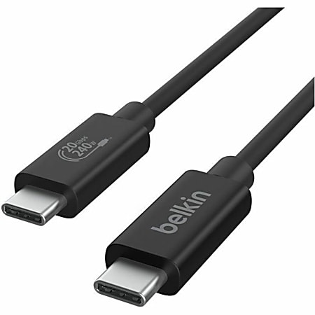 Belkin USB4 Cable 240W 20Gbps 6.56 ft USB4 AVPowerData Transfer Cable ...