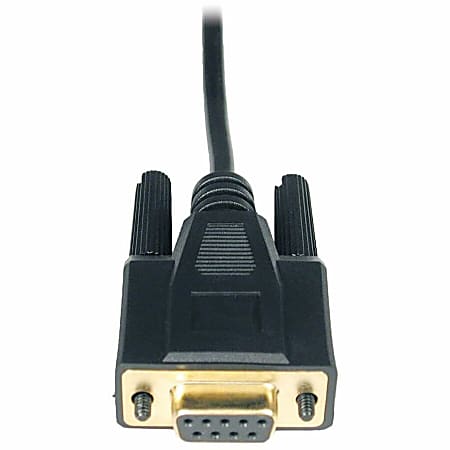 Tripp Lite by Eaton Null Modem Serial DB9 Serial Cable DB9 FF 6 ft. 1. ...