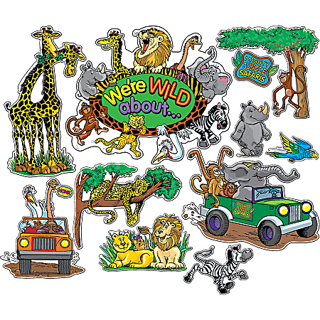 Creative Teaching Press Bulletin Board Set Were Wild About - Office Depot