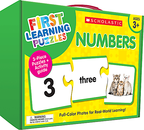 Scholastic First Learning Numbers Puzzles Pre K Pack Of 25 Puzzles ...