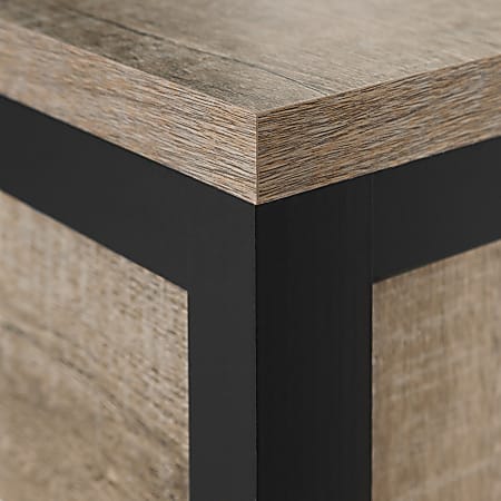 South Shore Munich Desk With Drawers Matte BlackWeathered Oak - Office ...