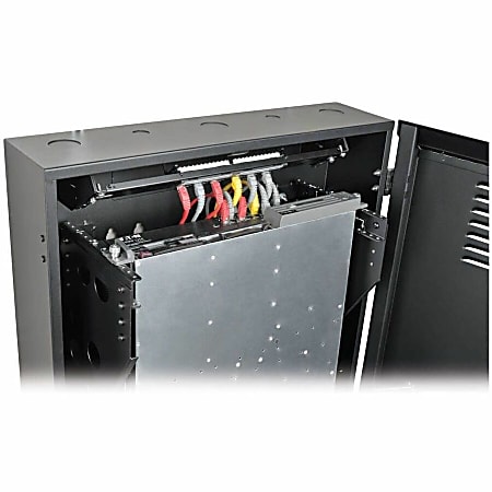 Eaton Tripp Lite Series SmartRack 4U Low Profile Vertical Mount Server Depth Wall Mount Rack ...