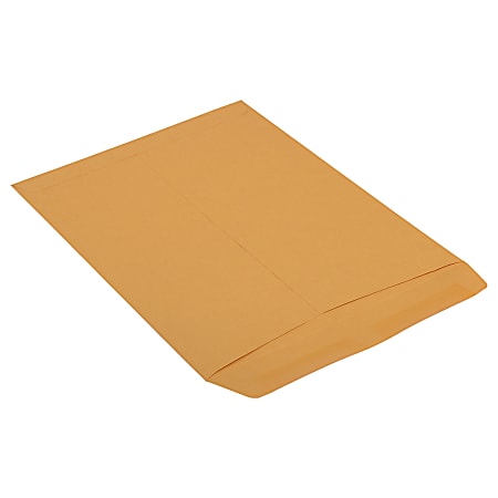 JAM Paper Open End Catalog Envelopes 10 x 13 Gummed Closure Brown Kraft ...