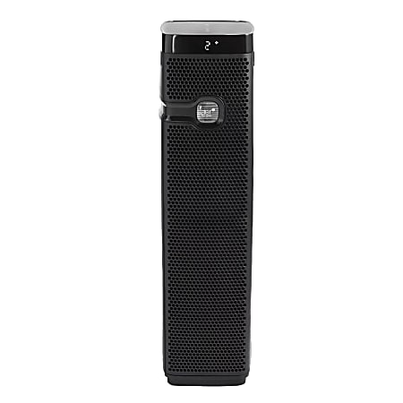 Holmes Aer1 True HEPA Medium Room Air Purifier Tower Plus Ionizer With Touch Controls 743 Sq. Ft. Coverage 8 14 x 27 Office Depot