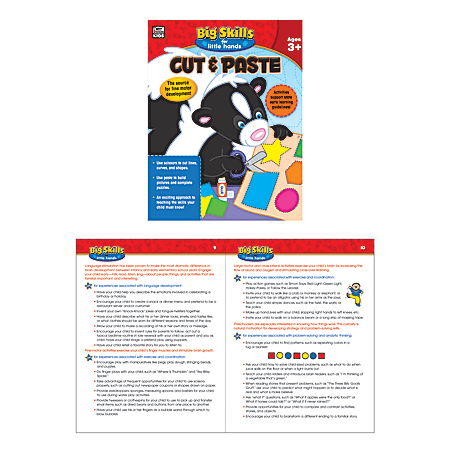 Thinking Kids Big Skills For Little Hands Cut Paste Workbook Grades Pre ...