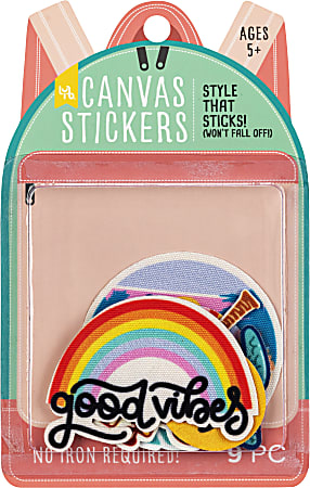 Little Yellow Bicycle Canvas Stickers Medium Assorted Multicolor ...