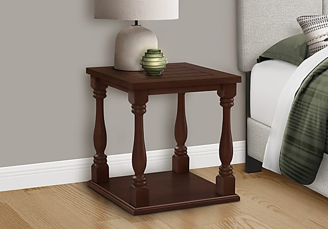 Monarch Specialties Merritt Square Accent Table 25 14 H x 23 34 W x 23 ...