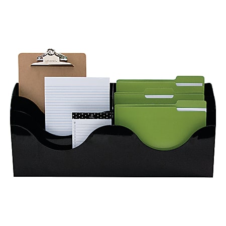 Innovative Storage Designs 6 Pocket File Organizer Black - Office Depot