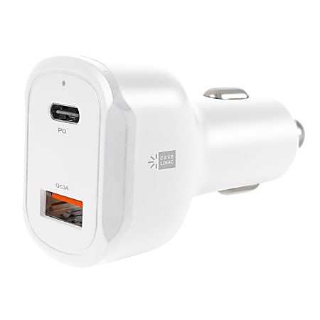 Bytech Case Logic Mobile Charger 65W White CLPDV6105WT - Office Depot
