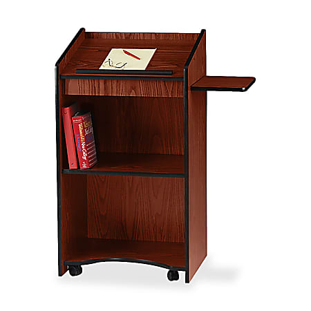 Oklahoma Sound Aristocrat Floor Lectern 46 H x 25 W x 20 D Mahogany ...