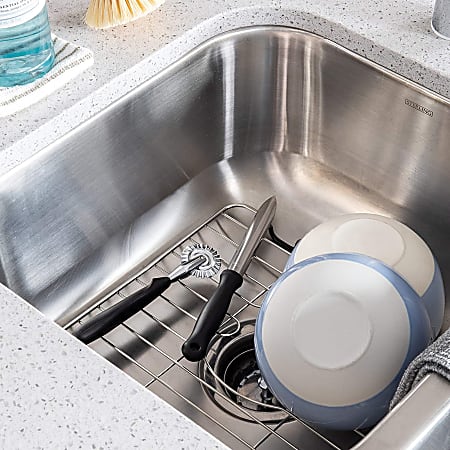 Better Houseware Stainless Steel Sink Protector Medium Silver - Office ...