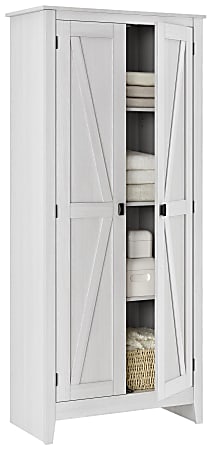 Systembuild Evolution Farmington 31.5 Wide Storage Cabinet Ivory Pine
