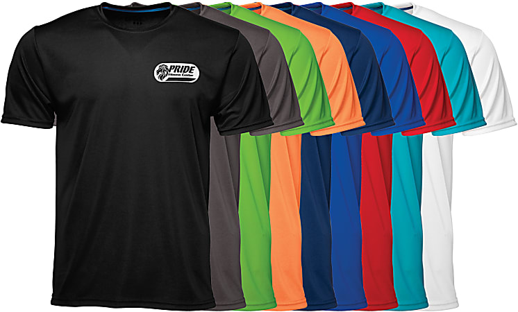 Customized Promotional Performance T Shirt S 3XL Assorted Color ...
