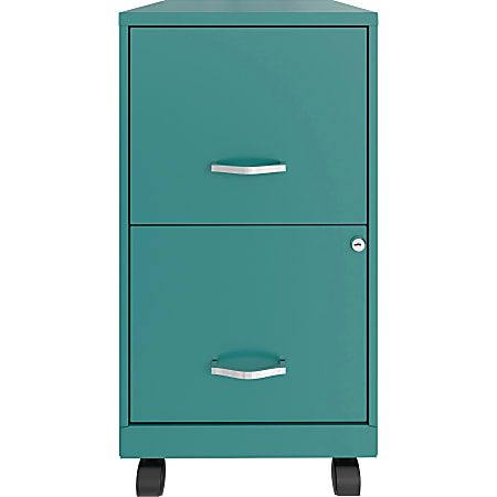 LYS Mobile File Cabinet 14.3 x18 x26.5 2x Drawers VF218AMTL - Office Depot