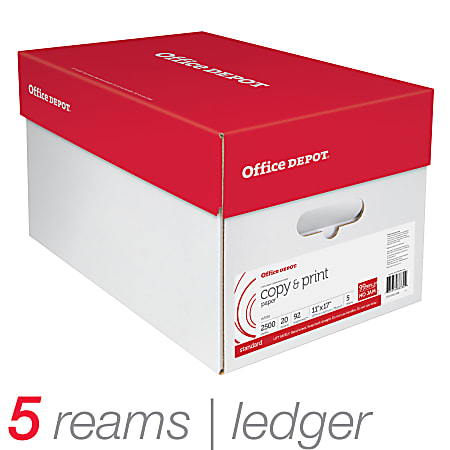 Office Depot Multi Use Printer Copy Paper White Ledger 11 x 17 2500 ...