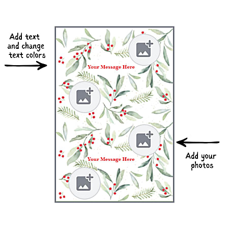 Custom Full Color Gloss Finish Wrapping Paper Standard Roll 7 x 29 14 ...