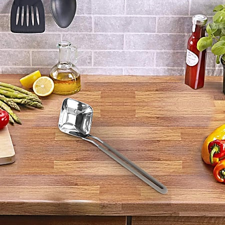 Martha Stewart Stainless Steel Rhombus Ladle Silver - Office Depot