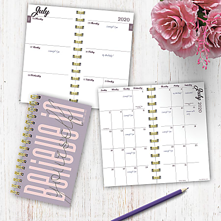 TF Publishing Small Academic WeeklyMonthly Planner 3 12 x 6 12 Believe ...