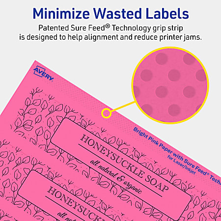 Avery Print To The Edge Labels With Sure Feed Technology 94231 BPP20 ...