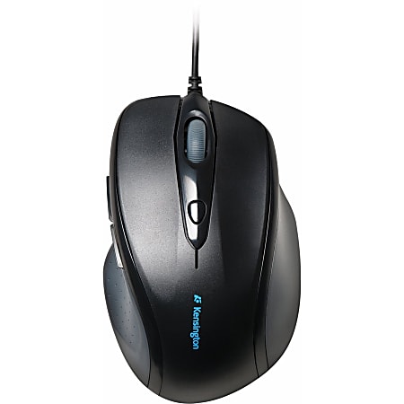 Kensington Pro Fit Wired Mouse Full Size Black - Office Depot