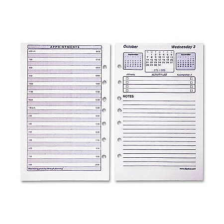 SKILCRAFT DayMax 50percent Recycled Daily Calendar Refill 5 12 x 8 12 2 ...